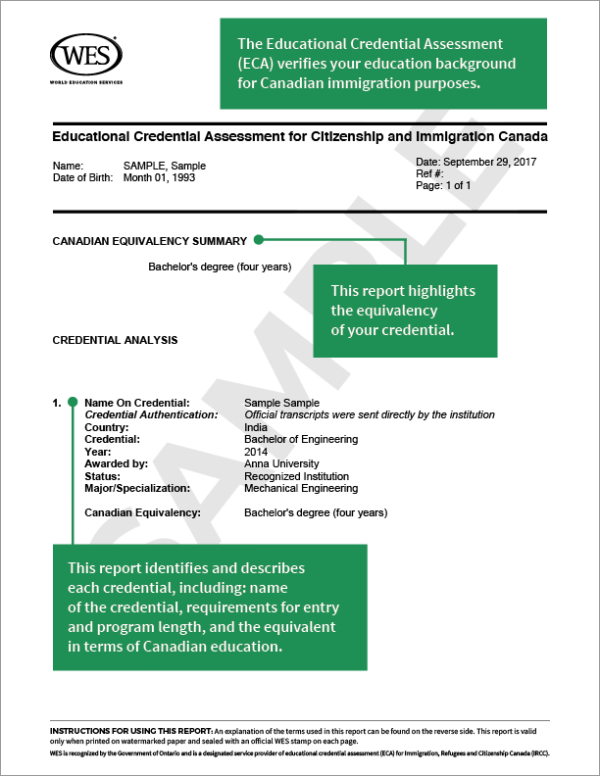 ECA Process For Canada Immigration - Understand Credential Assessment